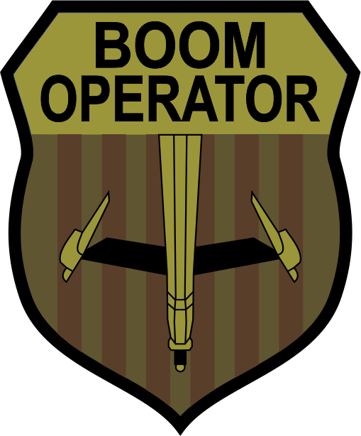 Boom Operator KC-10 OCP 2" PVC Patch with velcro - Pocket Tab